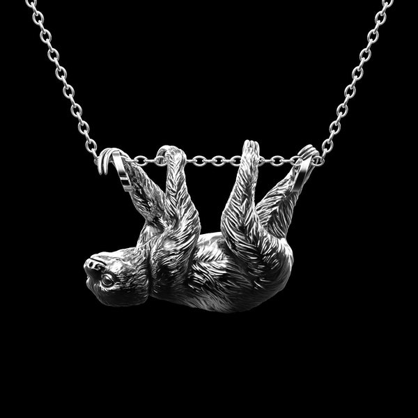 Sloth Necklace - Etsy