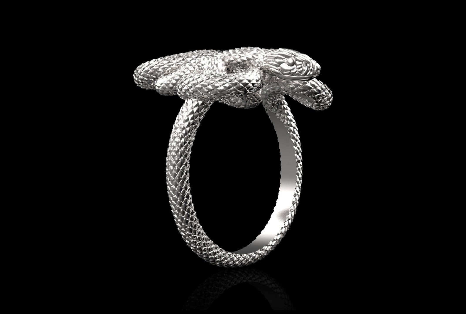 Sterling Silver Snake Ring, Ancient Mythological Symbols Ring, Vintage ...