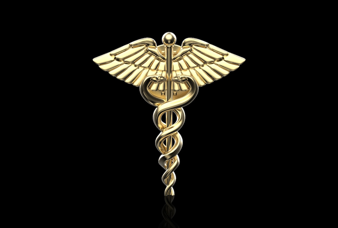 Bronze Caduceus Lapel Pin, Pharmacy Brooch, Gift for Doctor, Present ...
