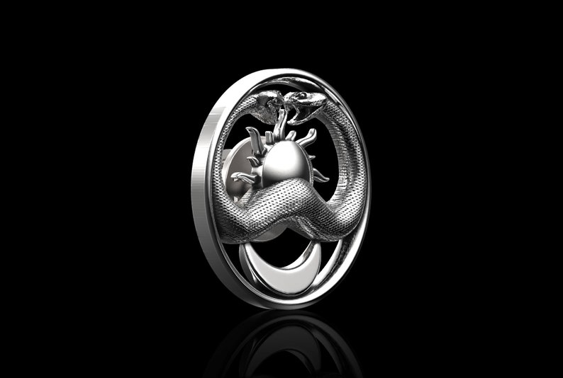 Sterling Silver Thulsa Doom Snake Symbol Lapel Pin Conan the - Etsy