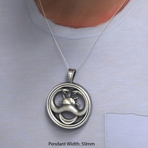 Sterling Silver Thulsa Doom Snake Necklace Pendant Conan the - Etsy