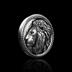 Sterling Silver Calm Lion Lapel Pin Men, Brooch for Suit Lion Jewelry ...
