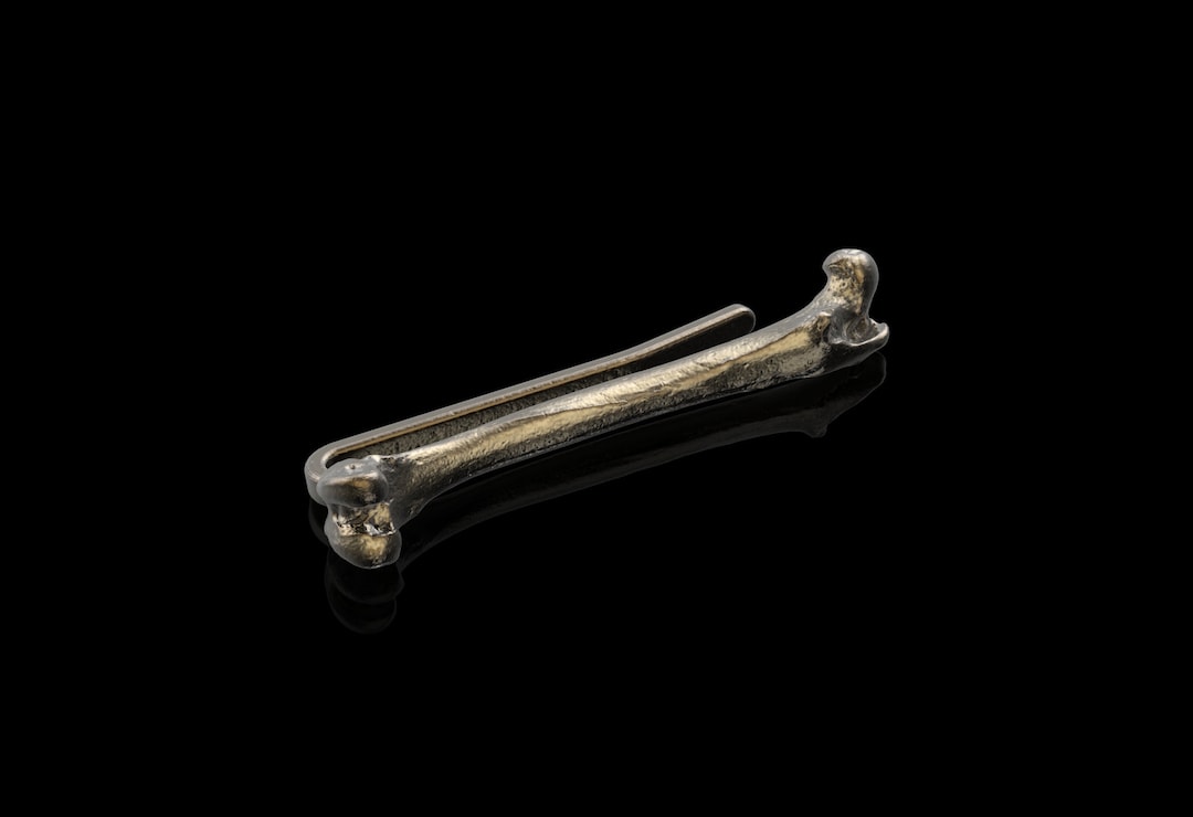 Human Bone Tie Clip, Femur Bone Tie Clip, Tie Clips for Men, Tie Bar ...