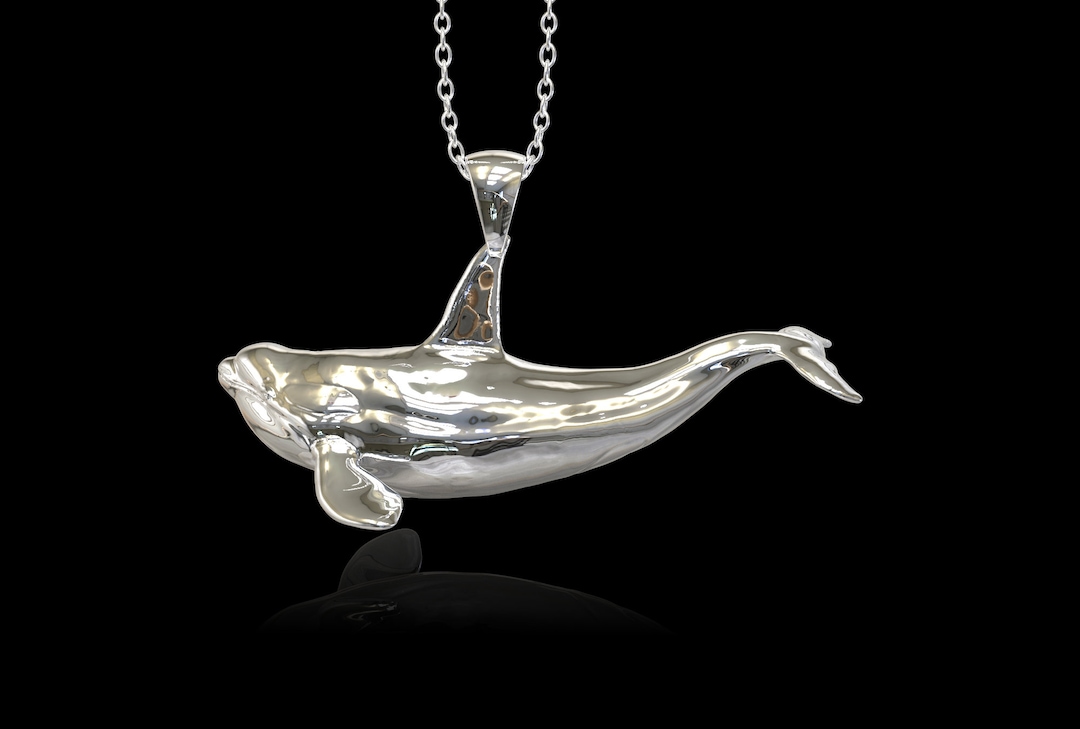 Sterling Silver Orca Whale Pendant, Killer Whale Pendant, Sealife ...