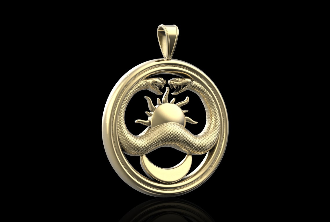 Bronze Thulsa Doom Snake Necklace Pendant Conan the Barbarian - Etsy