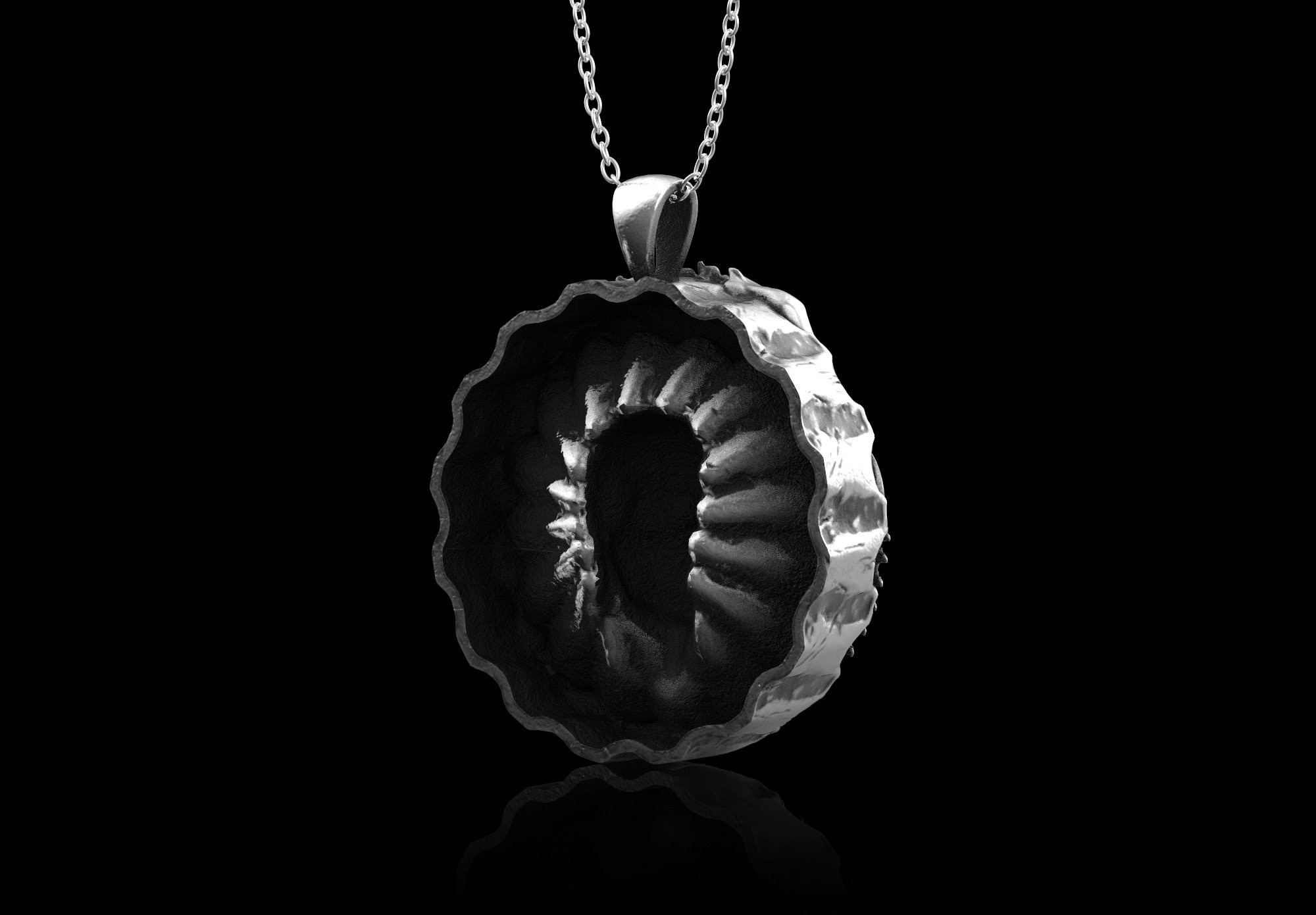 Sterling Silver Alien Xenomorph Prometheus Pendant Necklace - Etsy