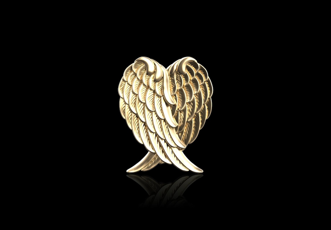Bronze Angel Wings Lapel Pin, Guardian Angel Wing Men Brooch, Religious ...