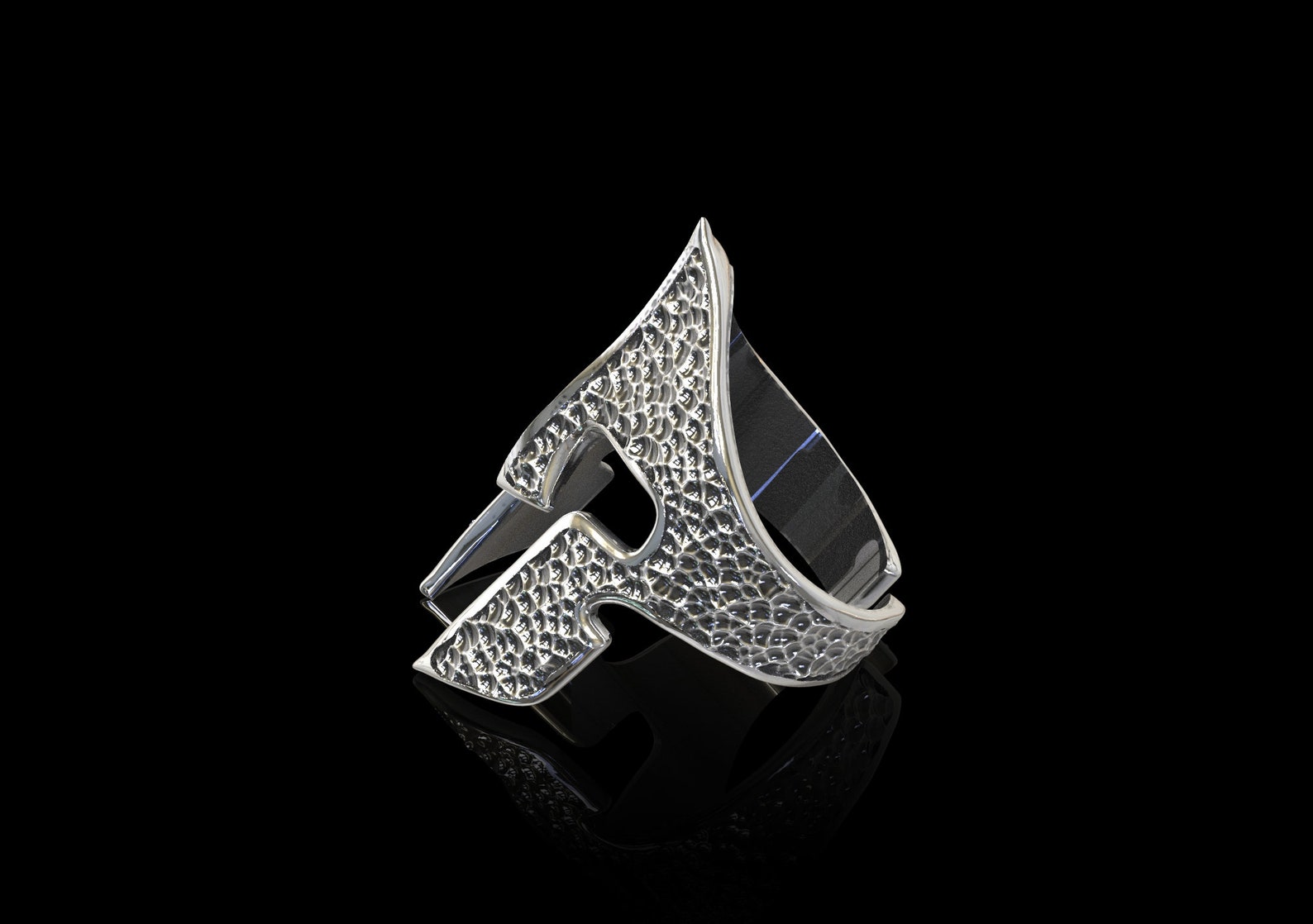 Sterling Silver Spartan Mens Ring Spartan Helmet Ring Damask - Etsy