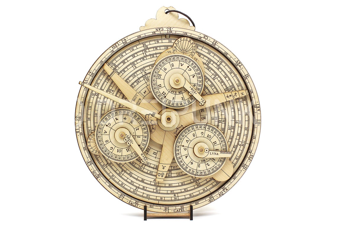 Wooden Kit Equatorium With Astrolabe deluxe Edition - Etsy