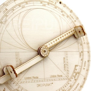 Wooden Astrolabe Kit (english Instructions) - Etsy