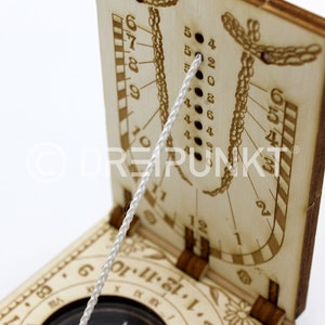 Wooden Kit Pocket Sundial - Etsy
