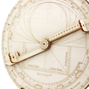 Wooden Astrolabe Kit (english Instructions) - Etsy