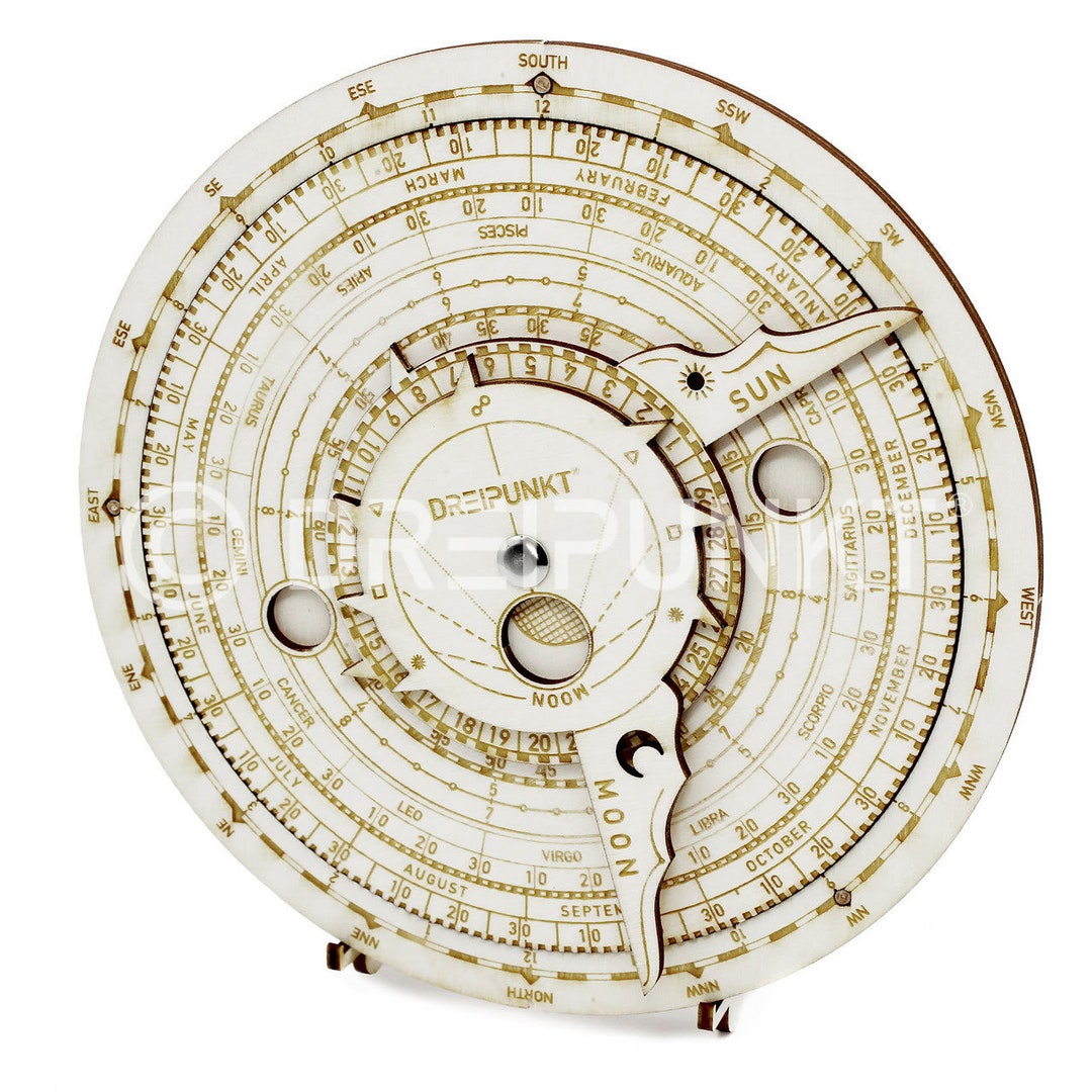 Wooden Lunar Volvelle Kit - Etsy