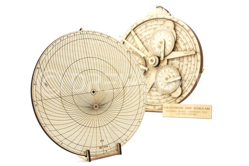 Wooden Kit Equatorium With Astrolabe deluxe Edition - Etsy