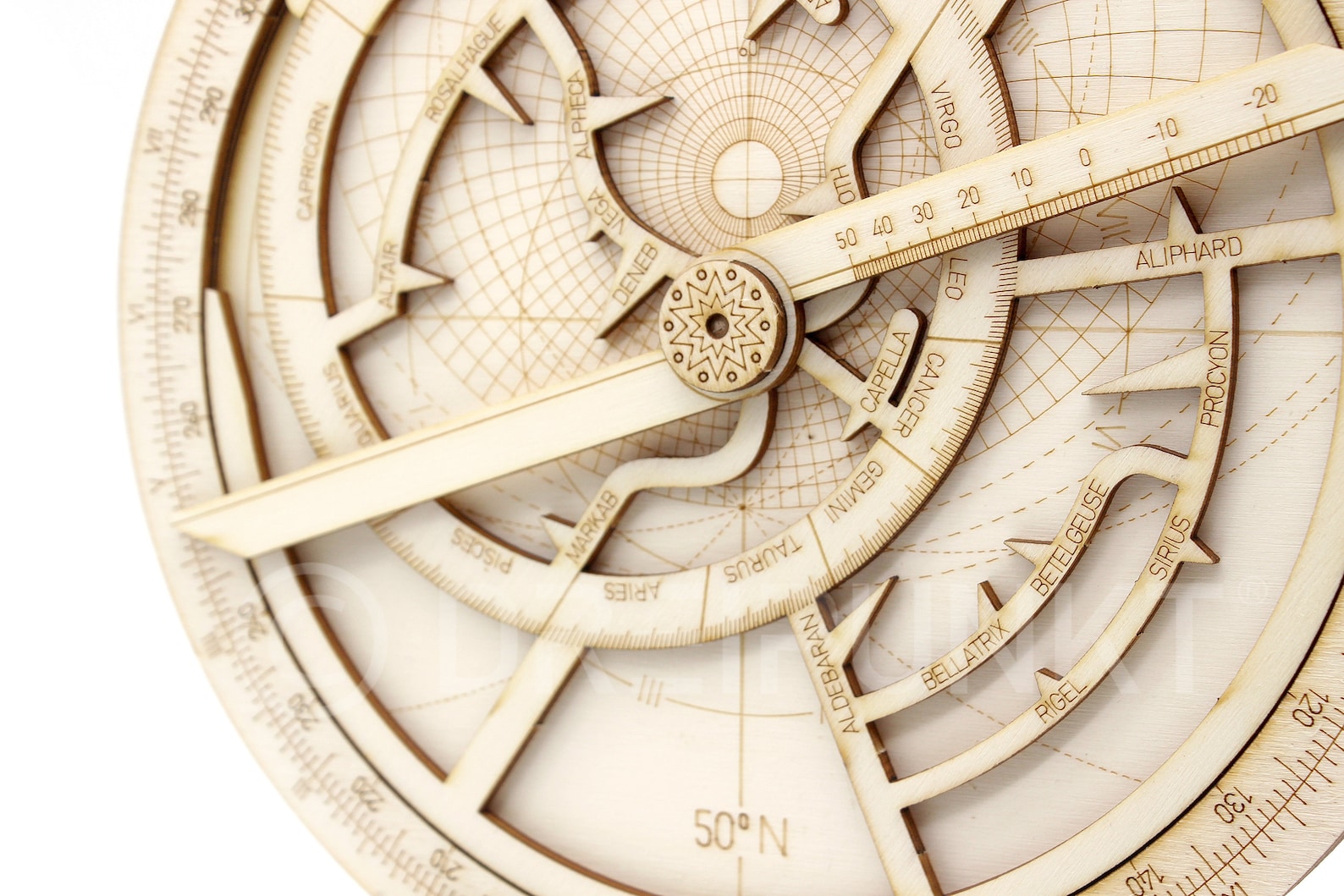 Wooden Astrolabe Kit (german Instructions) - Etsy