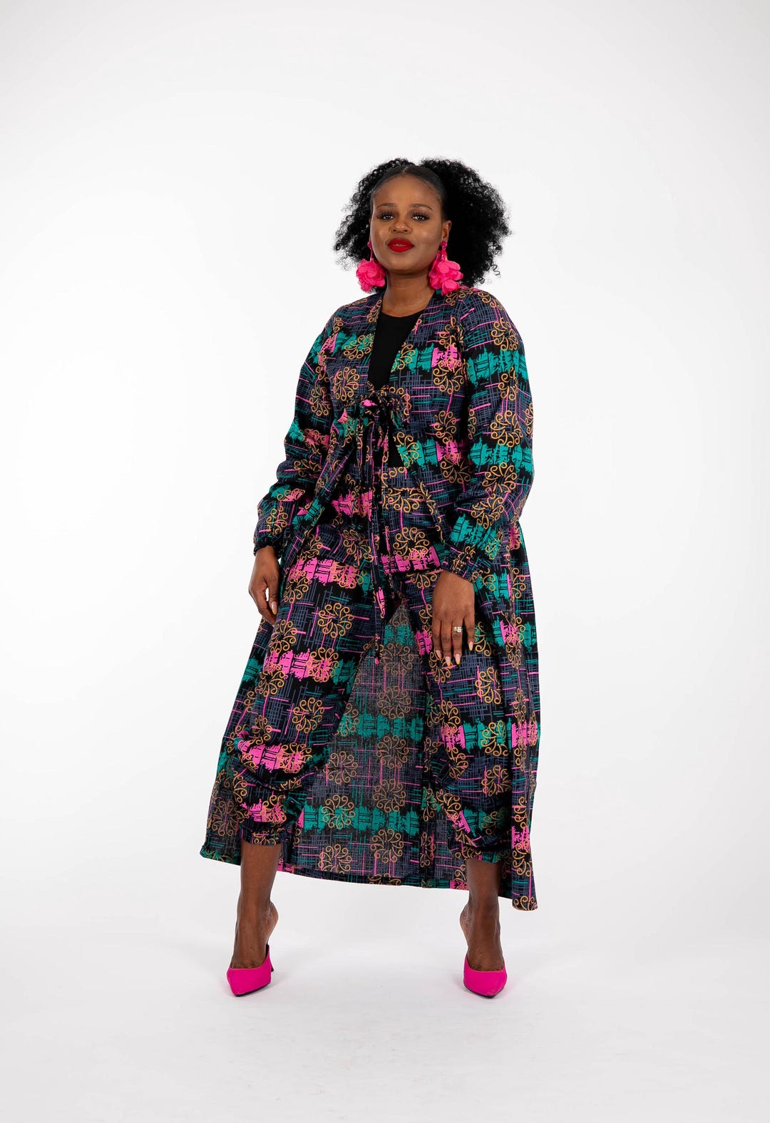 Nene African Print Kimono Jacket - Etsy