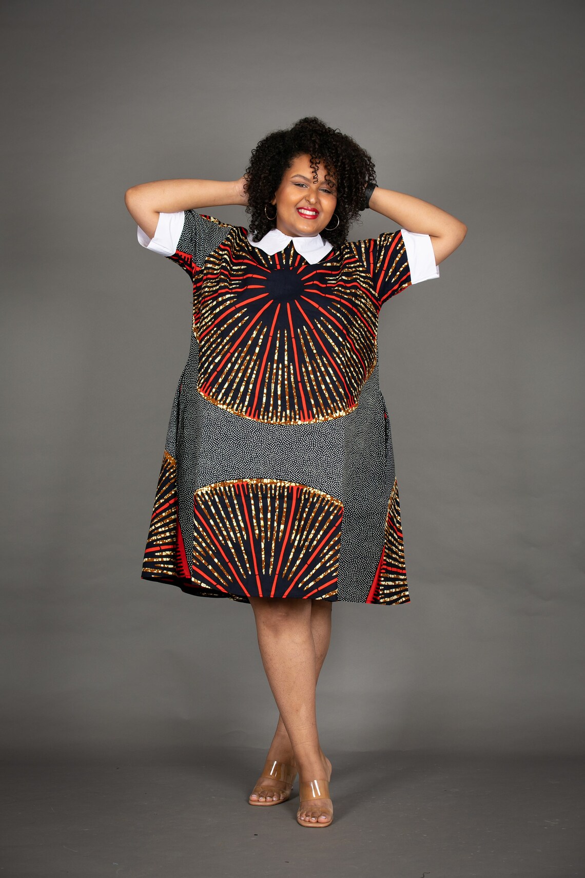 Isha African Print Mini Dress - Etsy