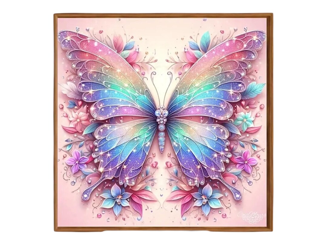 Butterfly 5D DIY Diamond Art Kit, for Beginners and Adults Crafts ...