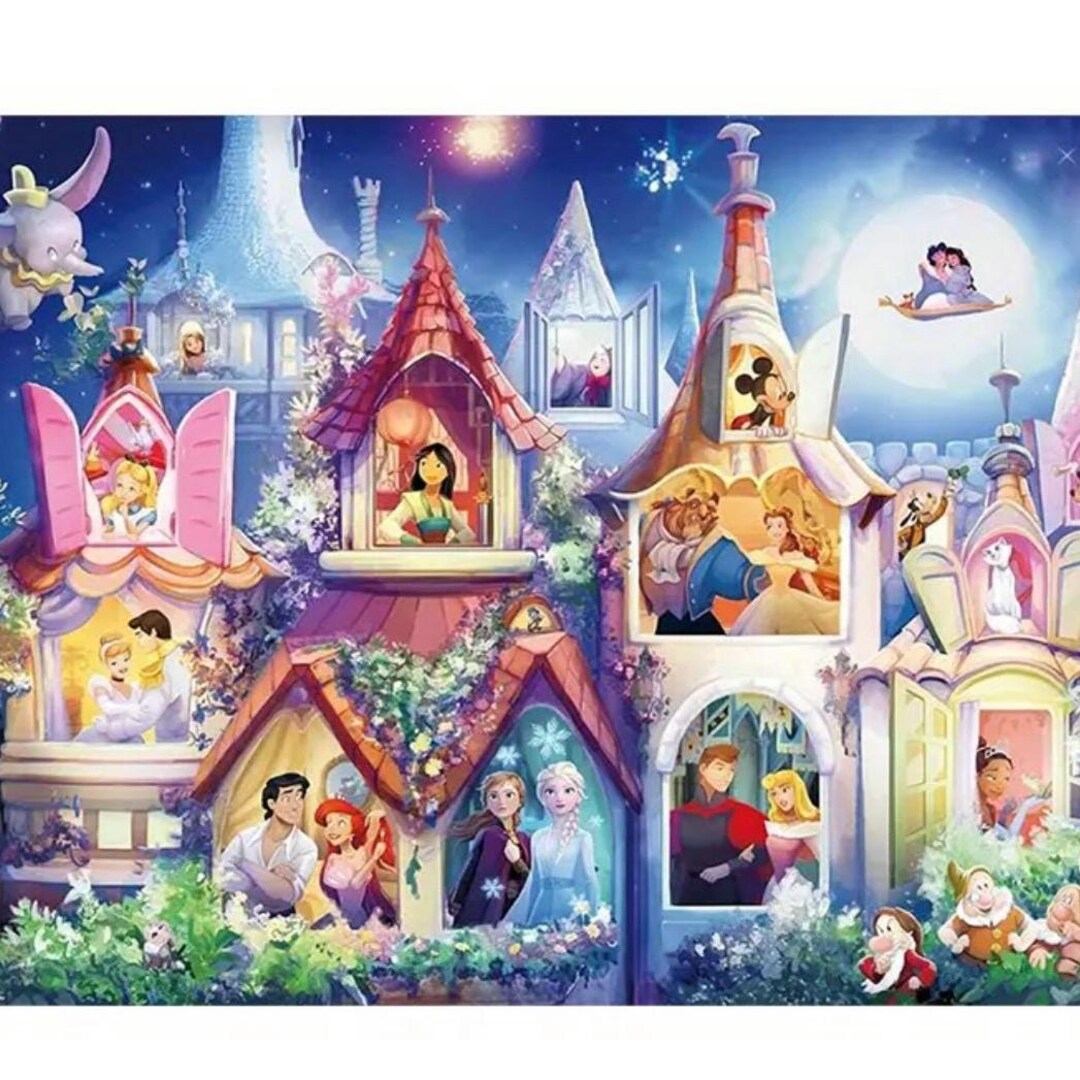 Extra Large Princess Houses 5D DIY Diamond Painting Kit, Canvas Craft ...