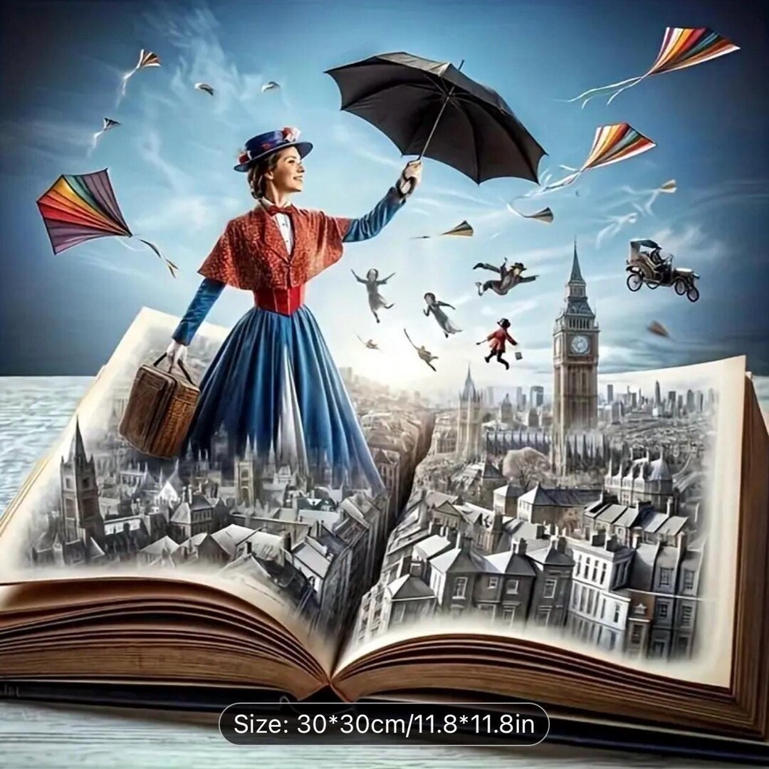 Umbrella Flying Nanny Diamond Art Kit, DIY Craft, 11x11 - Etsy