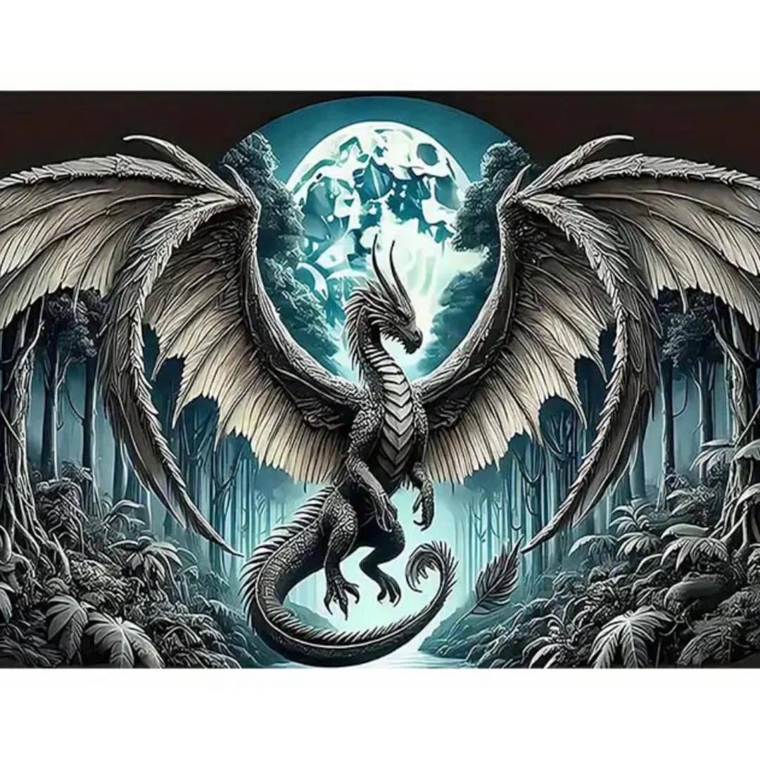 Dragon 5D Diamond Painting Kit: Extra Large Canvas Craft Set - Etsy