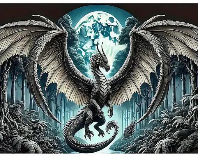 Dragon 5D Diamond Painting Kit: Extra Large Canvas Craft Set - Etsy
