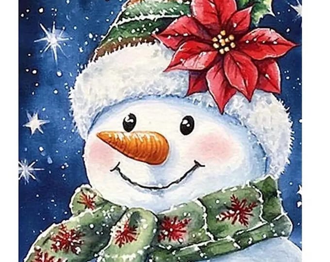 Christmas Snowman and Gnome DIY Diamond Art Kit: Adult and Beginner ...