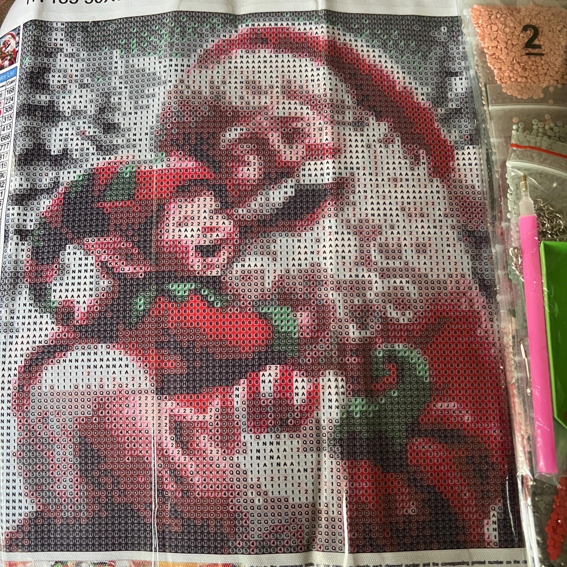 Santa & Elf 5D Diamond Art Kit: Holiday Craft, Full Drill - Etsy