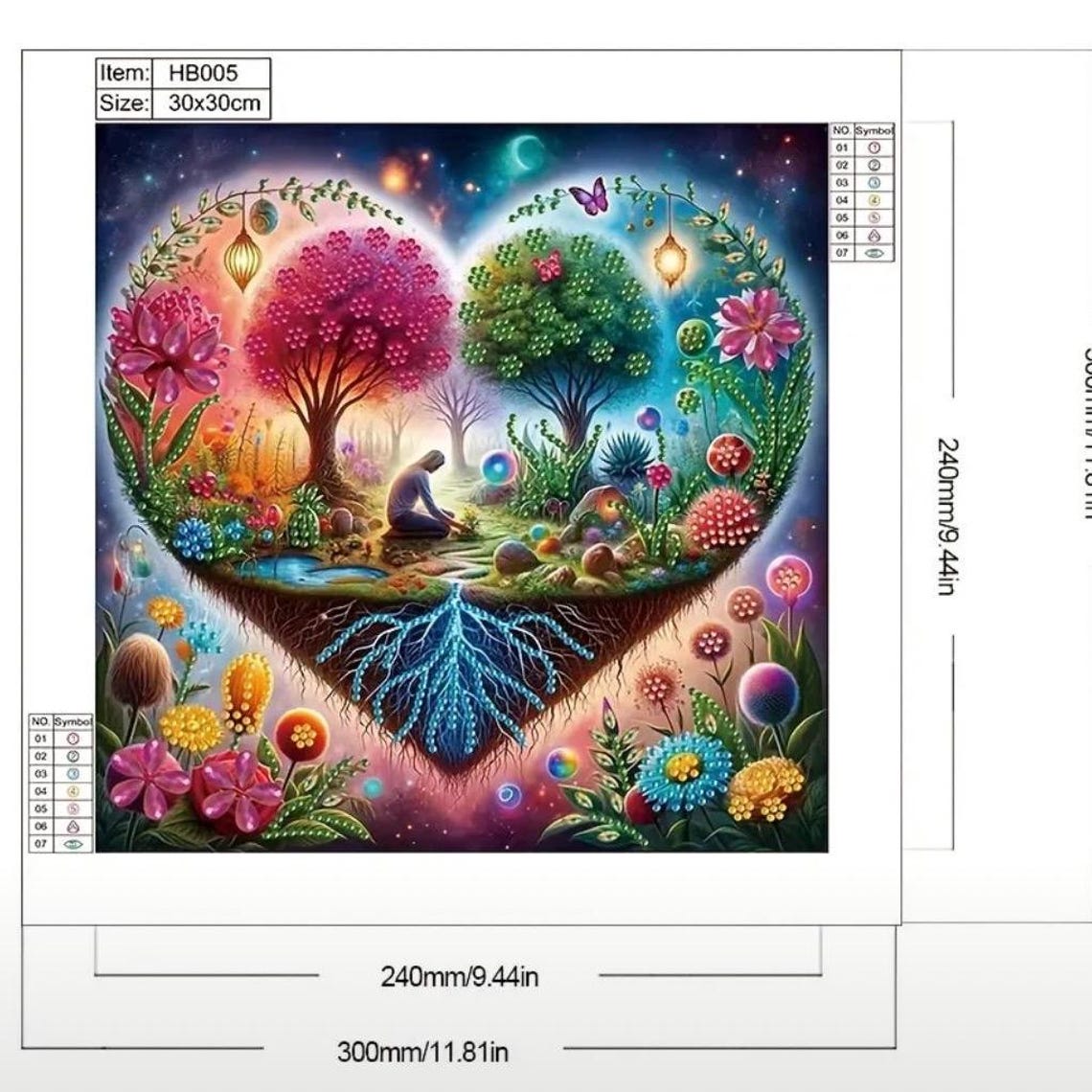 Tree of Life 5D Diamond Art Kit: Earth Day DIY Craft (11.81”x11.81") - Etsy