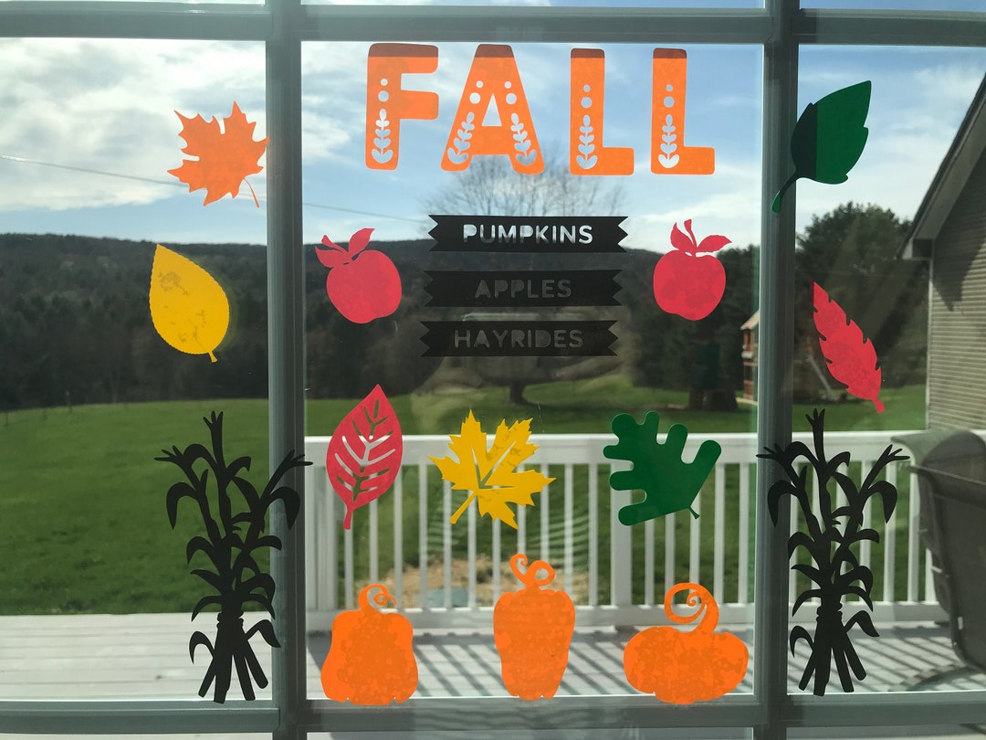 Fall Window Clings - Etsy