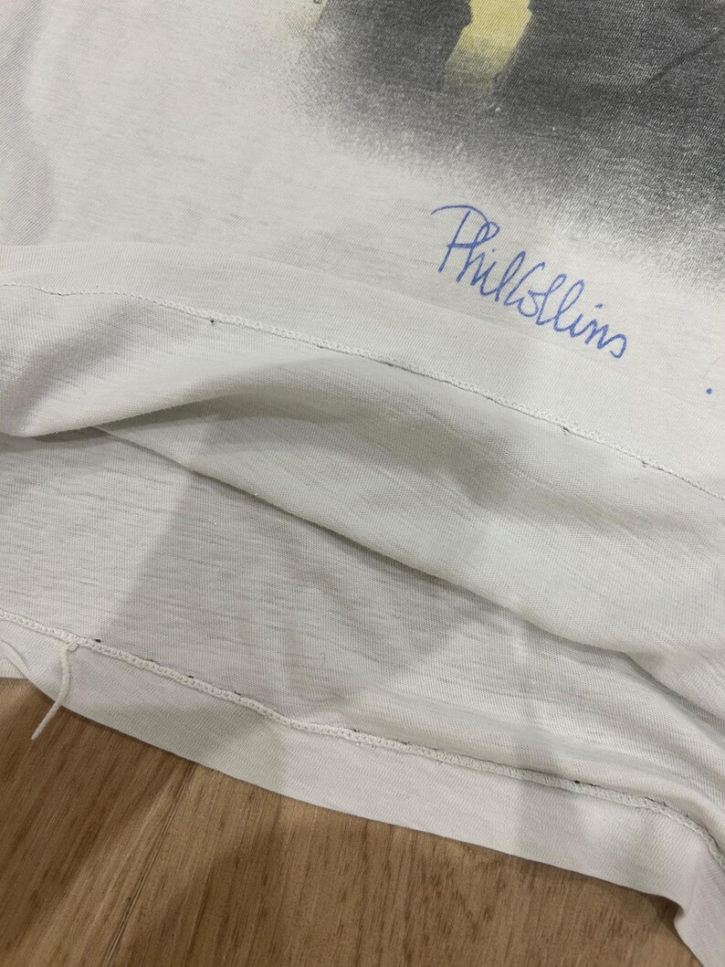 Vintage Single Stitch Merch 1990 Phil Collins World Tour Brockum ...
