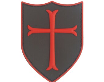 Crusader Cross Patch | Etsy