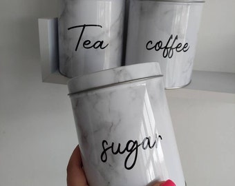 Tea Coffee Sugar Labels - Etsy UK