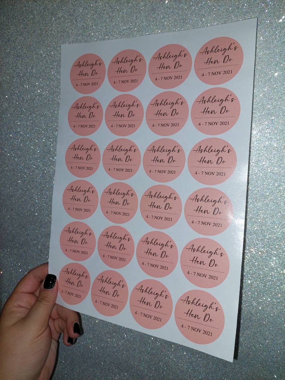 Hen Party Stickers | Sticker Sheet 45mm Circles | Party Stickers ...