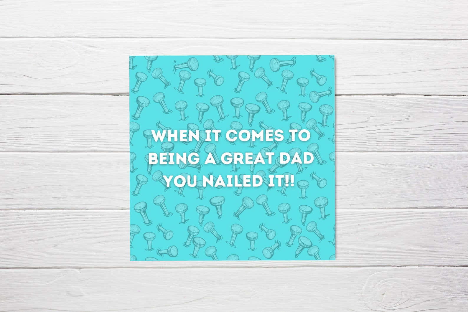 Fathers Day Card Dad You Nailed It Funny Card - Etsy