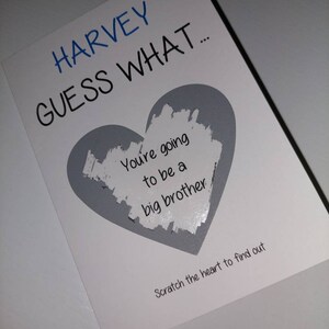 Scratch Card | Surprise Card | Big Brother Reveal Card - Etsy UK