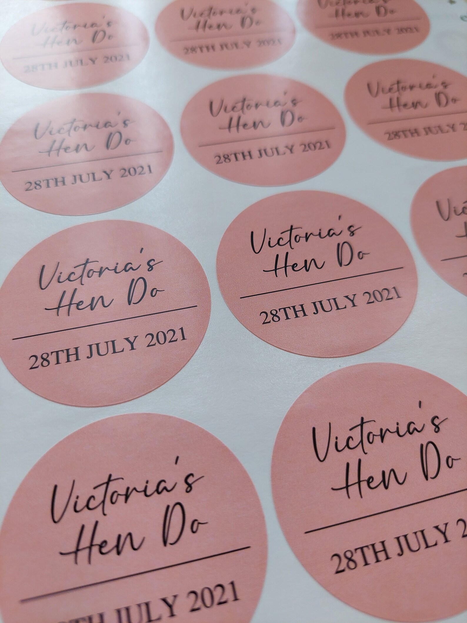 Hen Party Stickers | Sticker Sheet 45mm Circles | Party Stickers ...