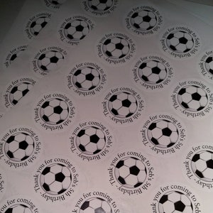 Football Birthday Stickers | Various Sizes | Football Party Supplies ...