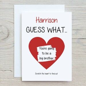 Scratch Card | Surprise Card | Big Brother Reveal Card - Etsy UK