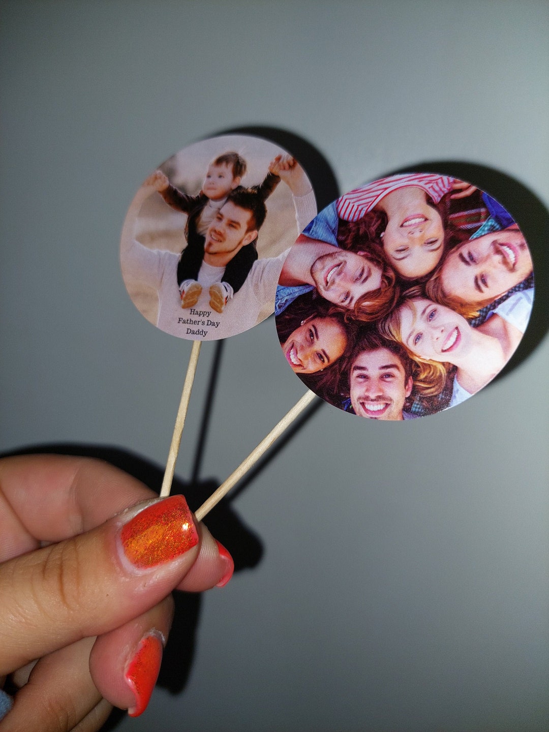 Personalised Cupcake Toppers | Photo Cake Topper | Party Decorations ...