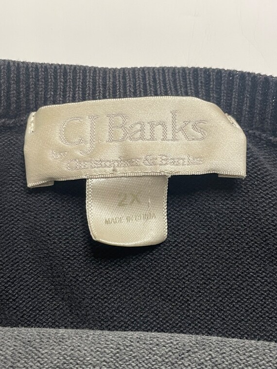 Vintage Y2K Early 2000's CJ Banks Skyline Black and G… - Gem