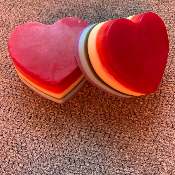 Heart Soaps - Etsy