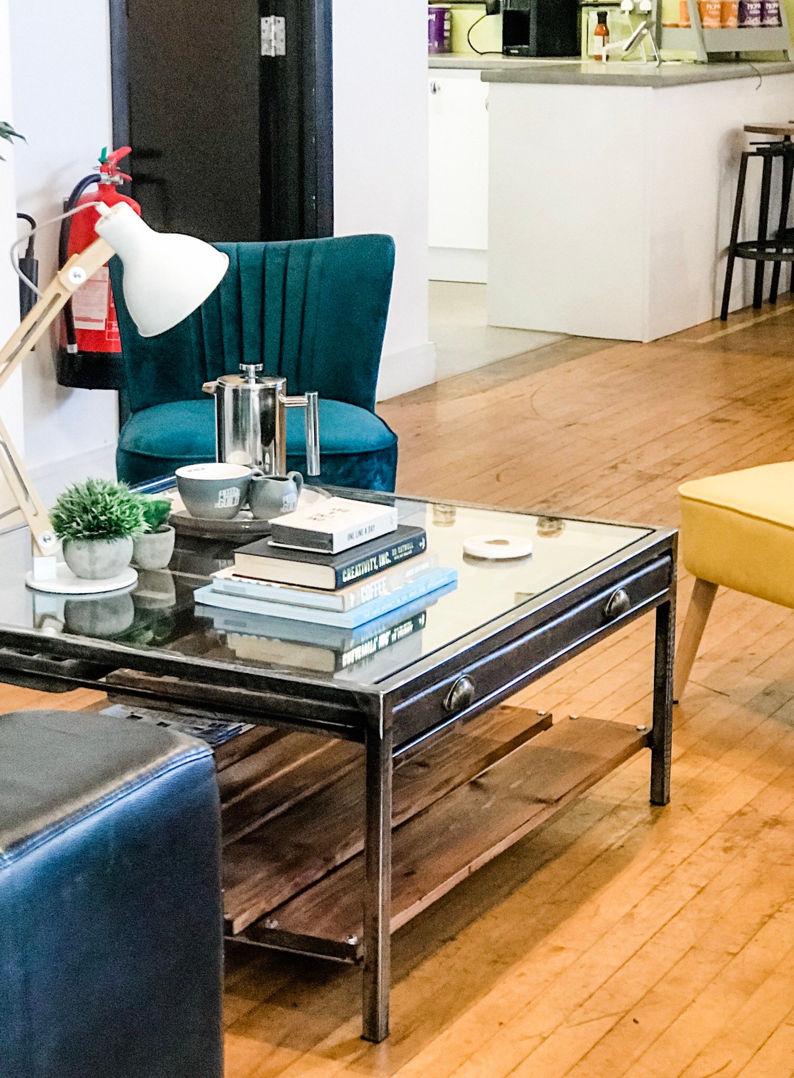 STATEMENT COFFEE TABLE Double Printers Tray Industrial | Etsy