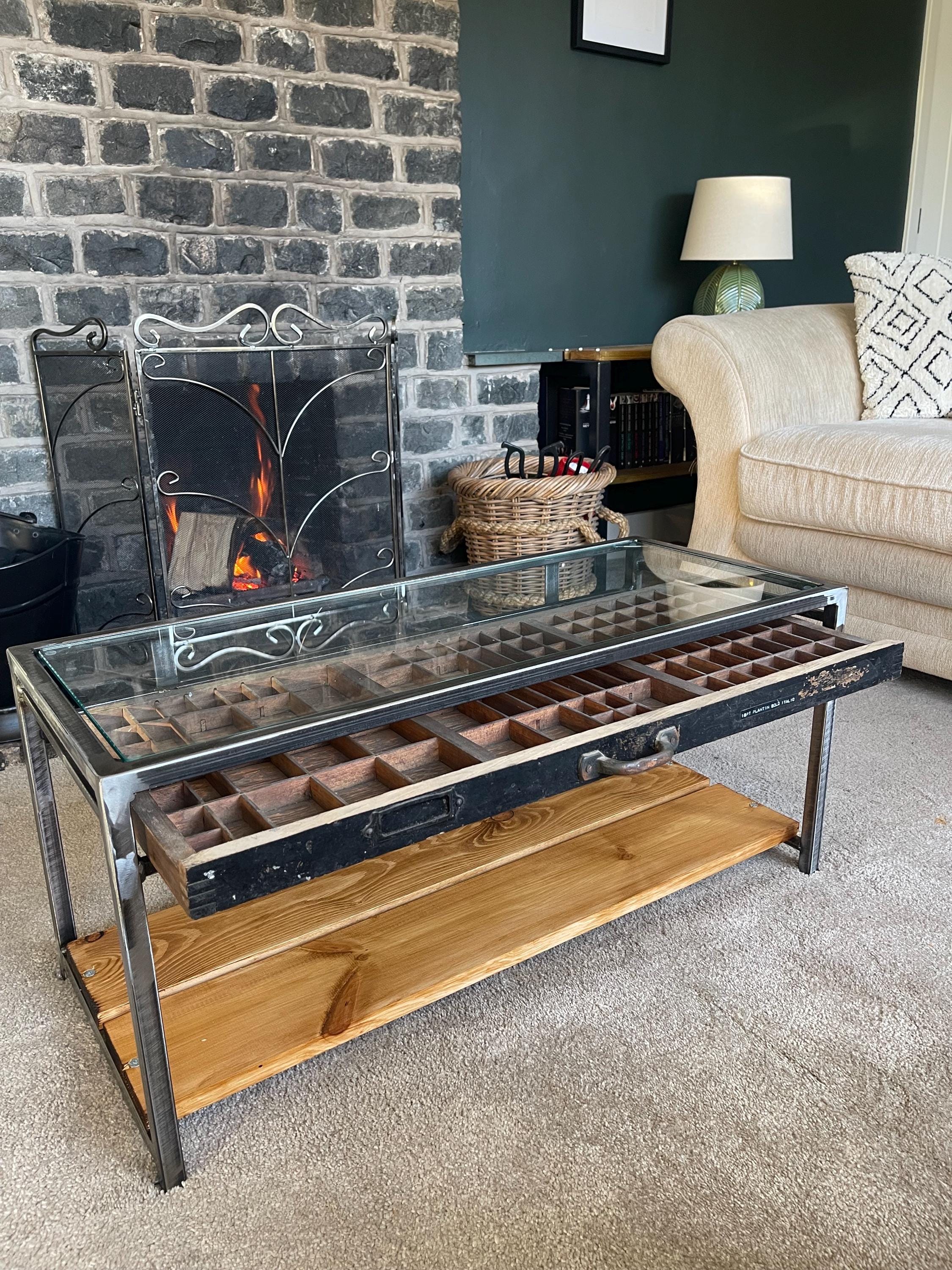 Printers Tray Coffee Table - Handmade Industrial Design - Statement ...