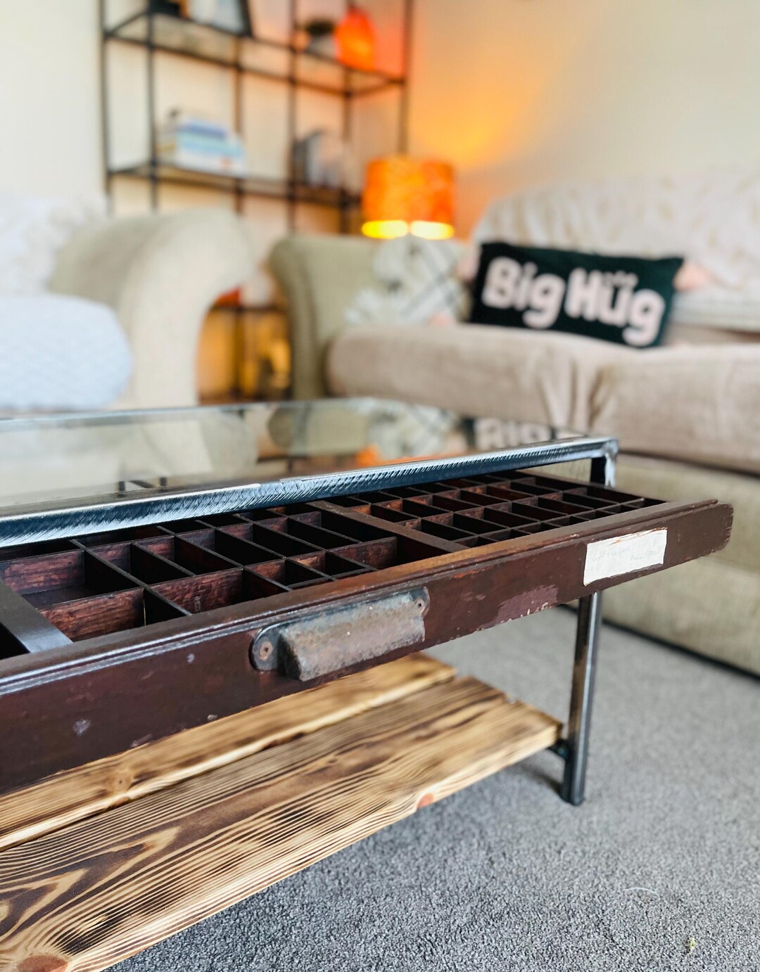Printers Tray Coffee Table Handmade Industrial Design Statement ...
