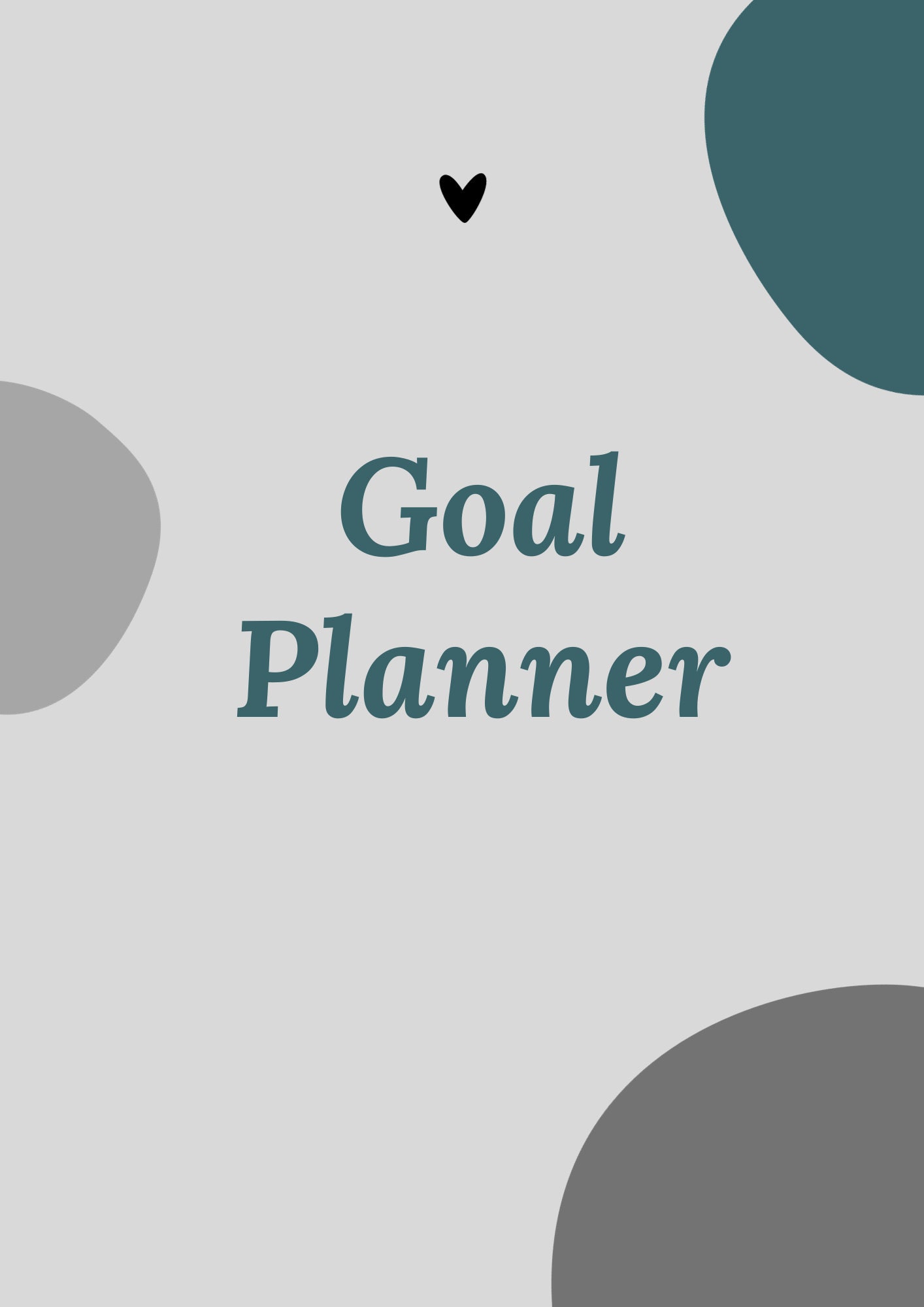 Goal Planning Fillable PDF Goal Planner Goal Setting Goal - Etsy