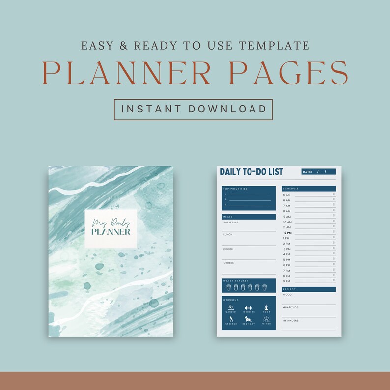 Minimal to Do List, Simple Task List Template, Printable and Fillable ...