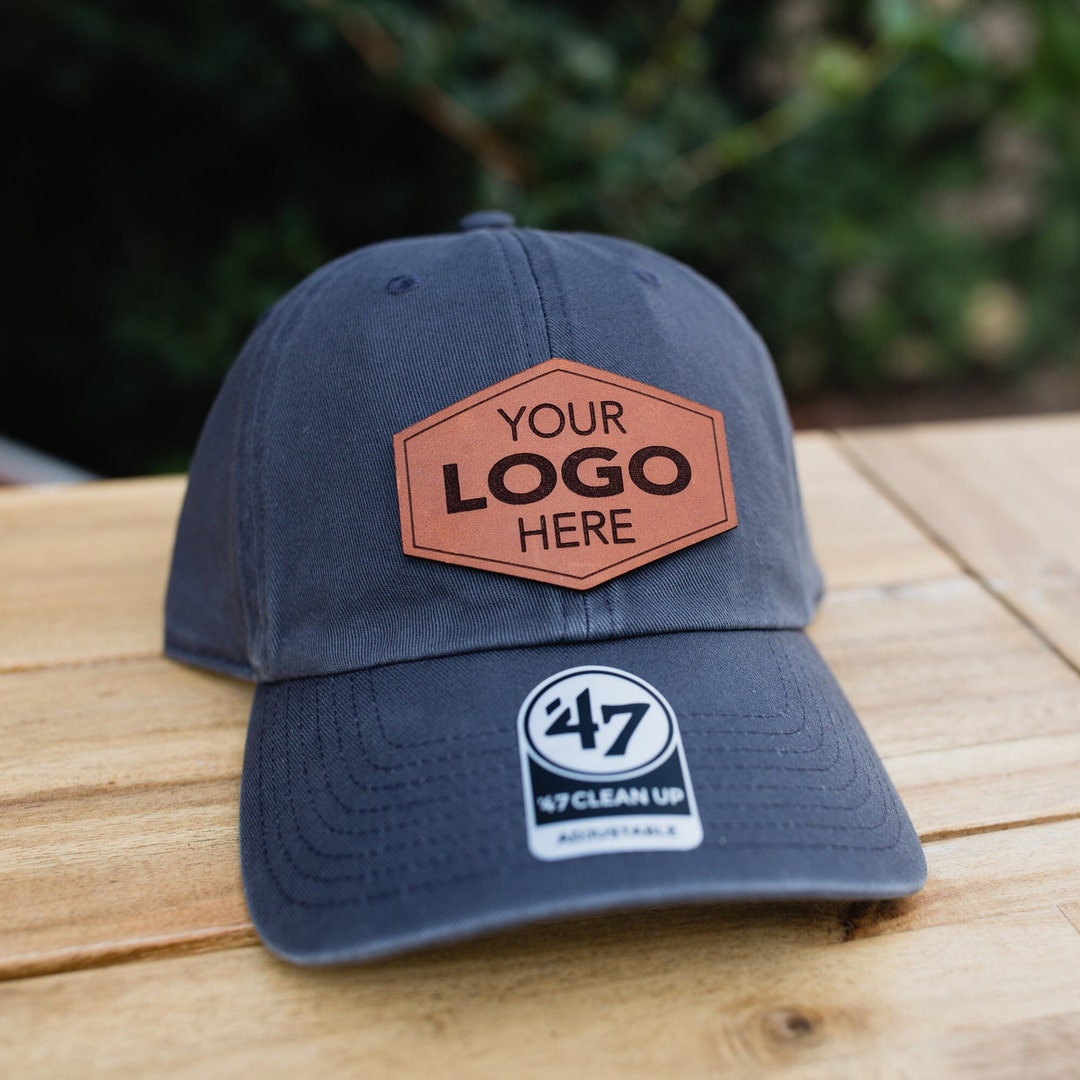 Custom Logo 47 Brand Leather Patch Hat - Etsy