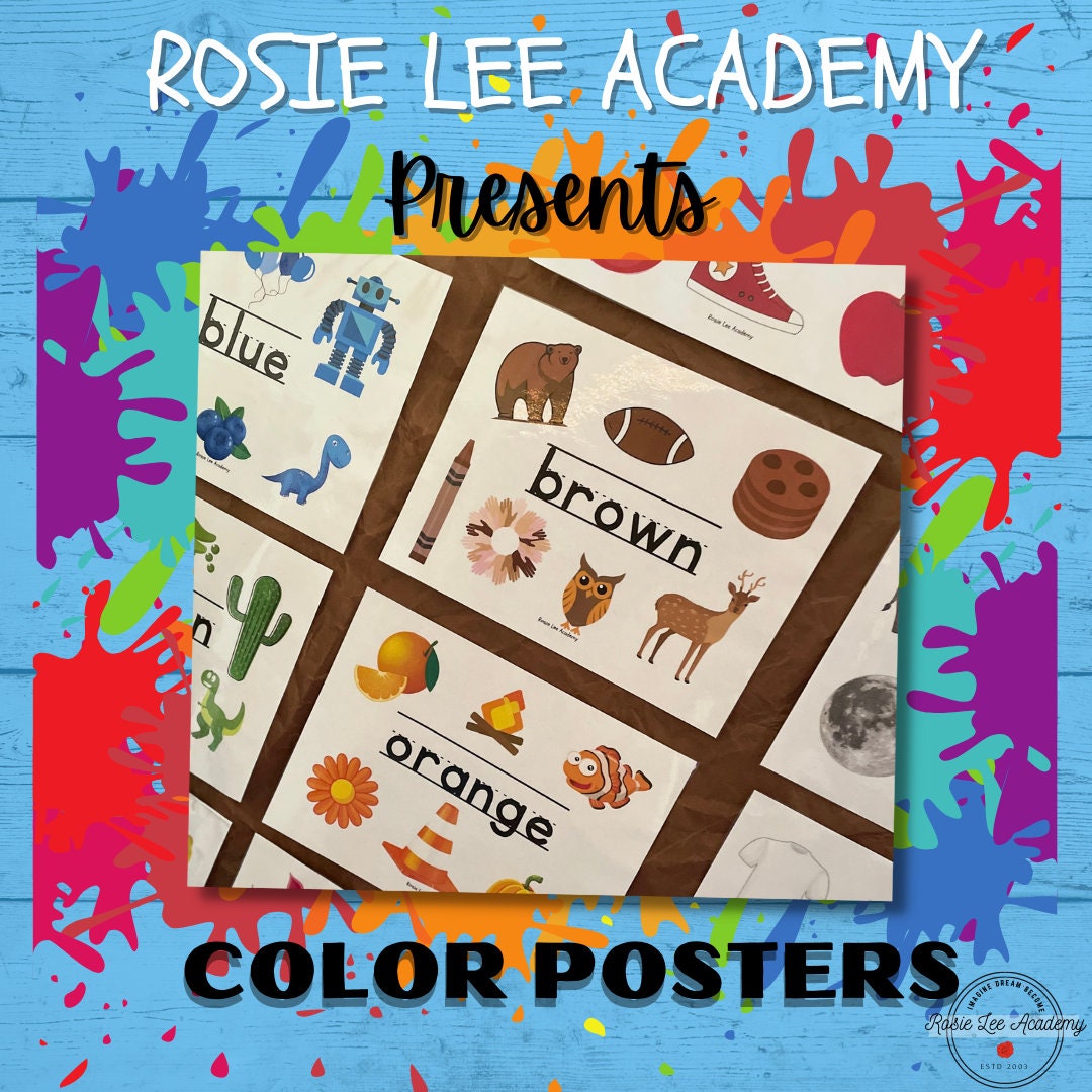 I Know My Colors Posters - Etsy