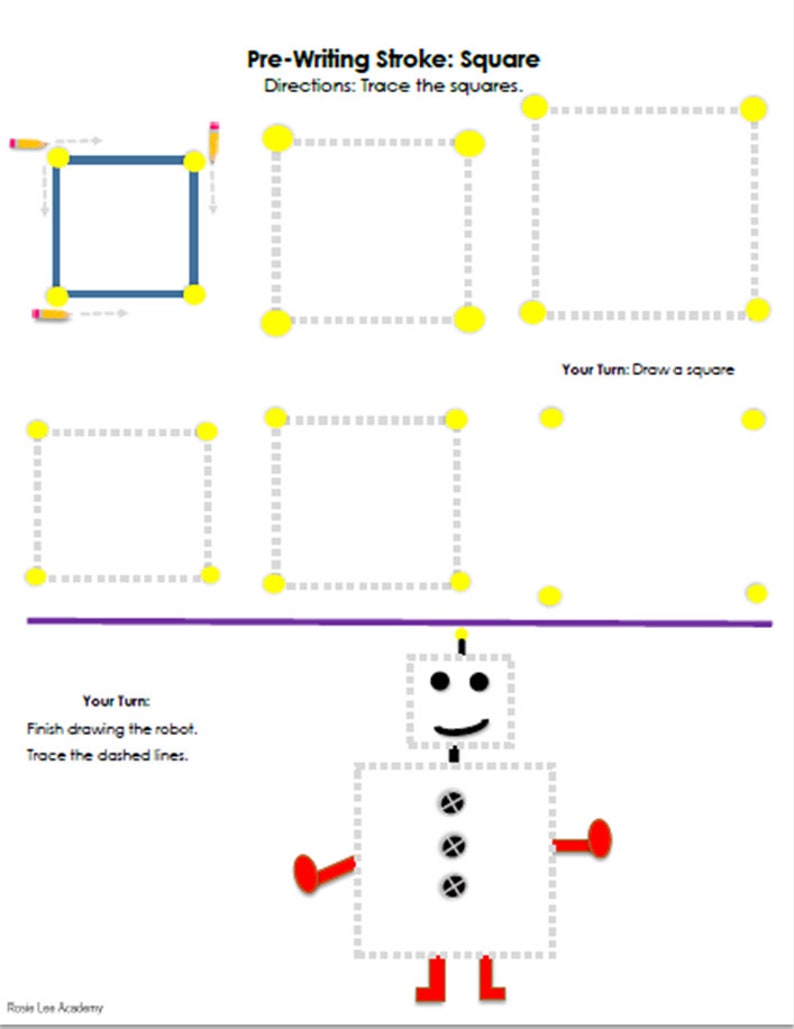 Pre-writing Strokes - Etsy